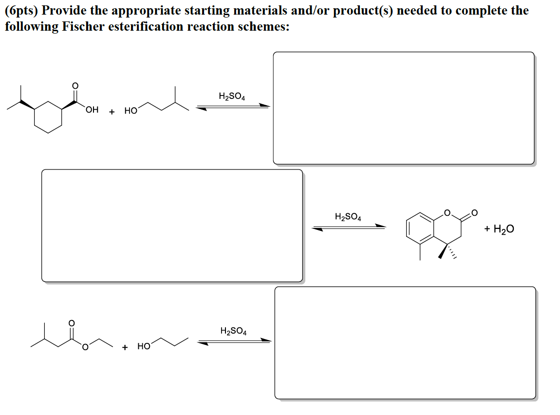 Solved (6pts) Provide the appropriate starting materials | Chegg.com