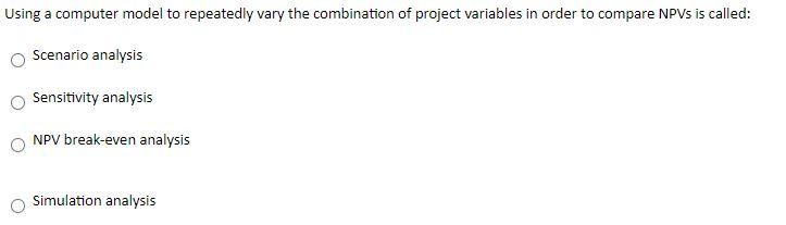 Solved Using A Computer Model To Repeatedly Vary The