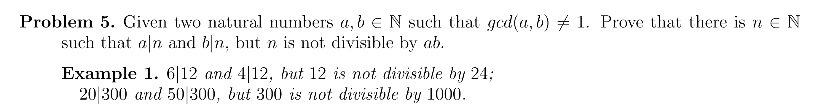 [Solved]: Problem 5. Given two natural numbers ( a, b in