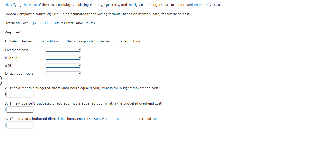 Solved For Question One The Answers Are Dependent Variable 