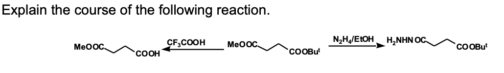 Solved Explain the course of the following reaction. | Chegg.com