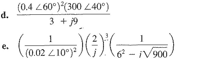 Solved *46. Perform the following operations (express your | Chegg.com