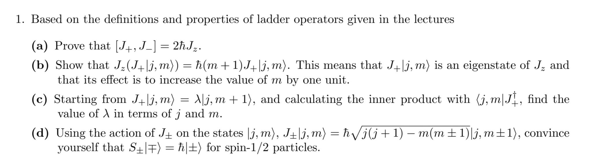 Solved 1. Based on the definitions and properties of ladder | Chegg.com