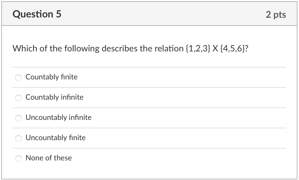 Solved Which of the following describes the relation | Chegg.com