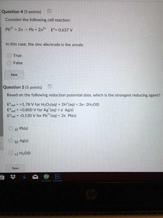 Solved Question 4 5 Points E Consider The Following Cell