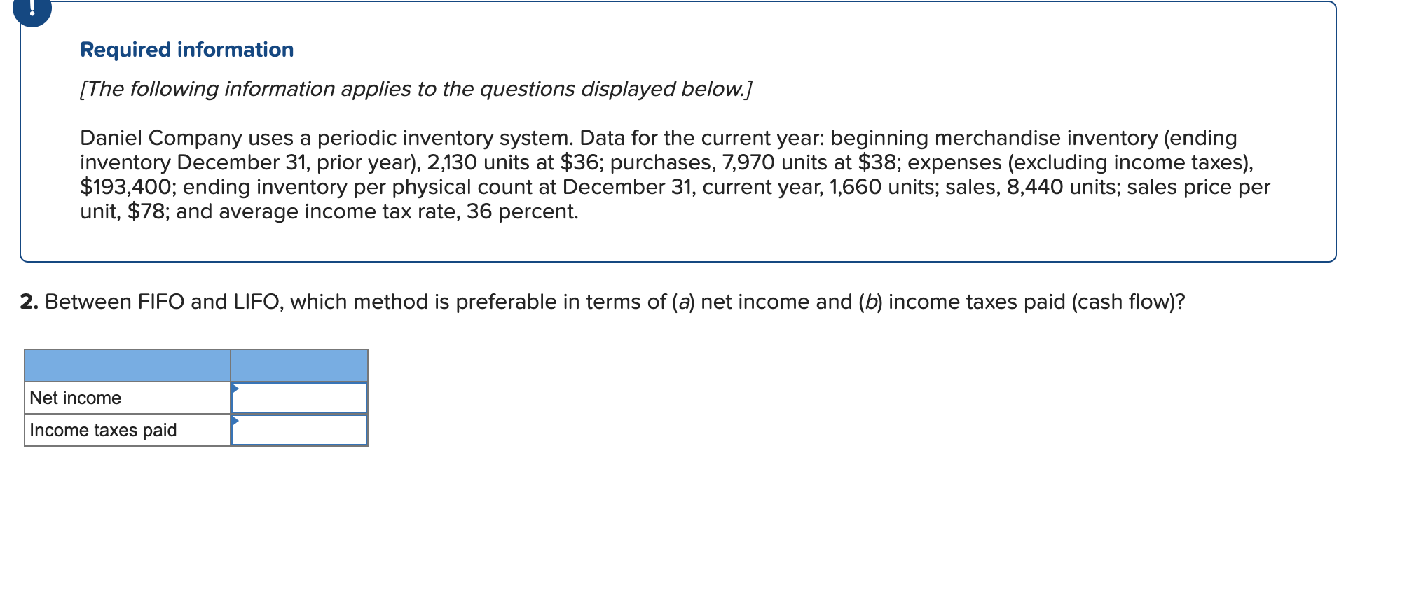 Solved Daniel Company uses a periodic inventory system. Data | Chegg.com