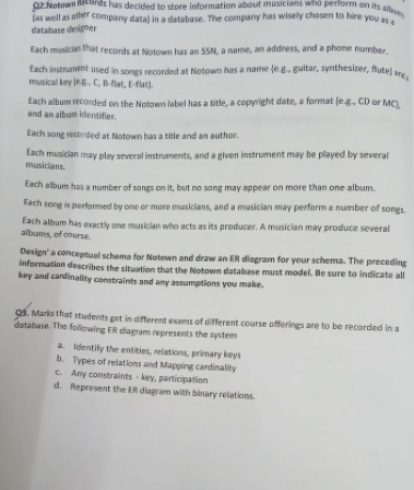 Solved Q3. Marks that students get in different exams of | Chegg.com