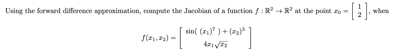 Solved Using the forward difference approximation, compute | Chegg.com