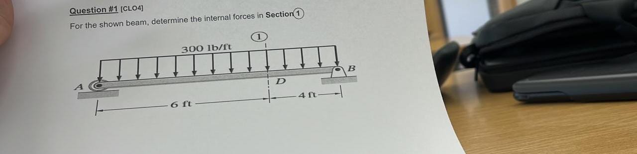 Solved Question \#1 [CLO4] Enr the shown beam, determine the | Chegg.com