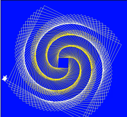 Solved Turtle Graphics is a Python feature like a drawing | Chegg.com