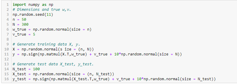 1. Least squares classification with regularization. | Chegg.com