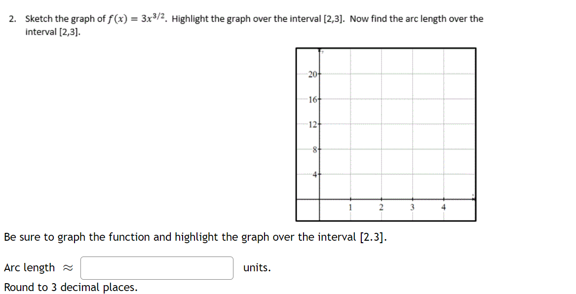Solved 2. Sketch the graph of f(x) = 3x3/2. Highlight the | Chegg.com