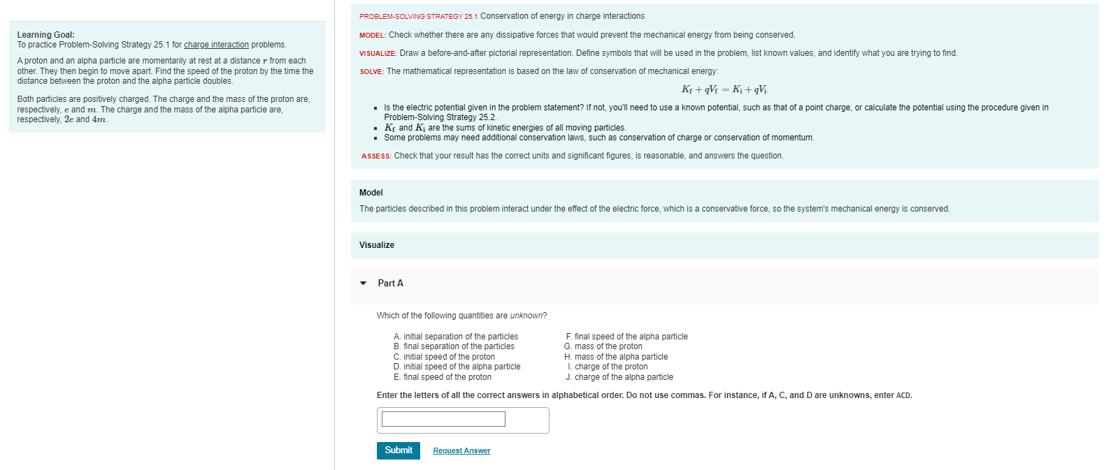 Solved PROBLEM-SOLVING STRATEGY 25.1 Conservation of energy | Chegg.com