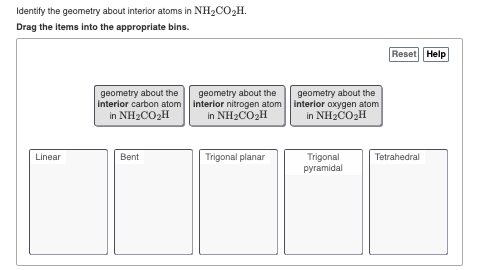 Solved Identify the geometry about interior atoms in | Chegg.com