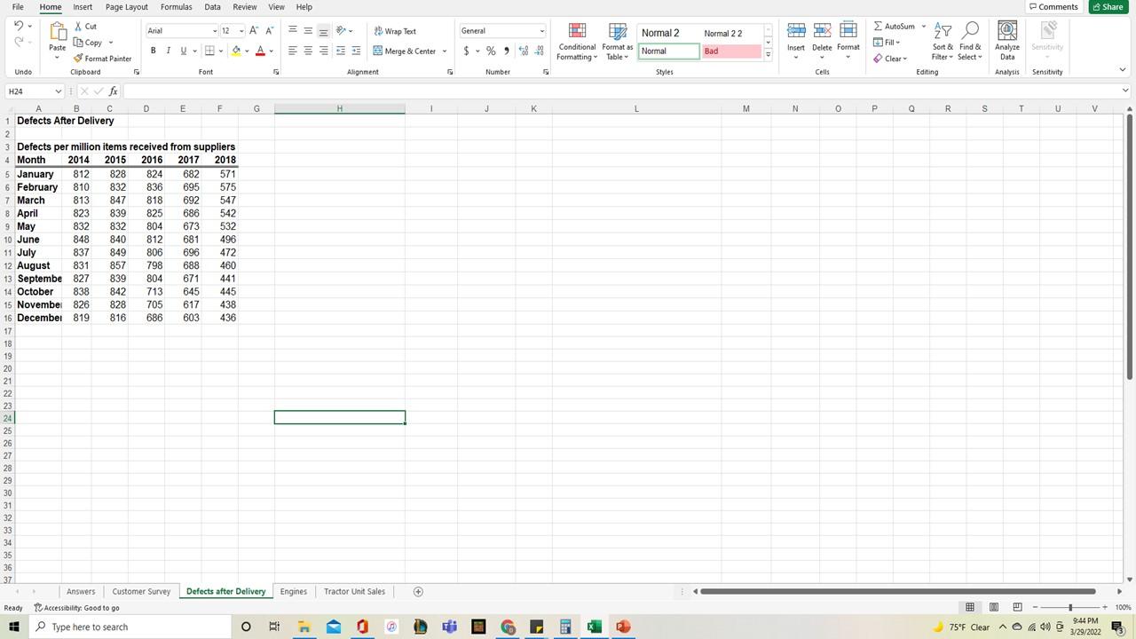 File Home Comments Share General 2 e Σ και AutoSum 47 | Chegg.com