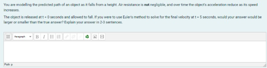 Solved You are modelling the predicted path of an object as | Chegg.com