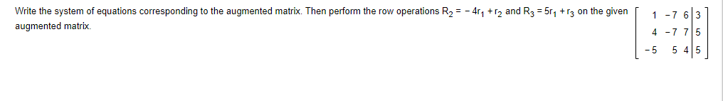 Solved 1 Write the system of equations corresponding to the | Chegg.com