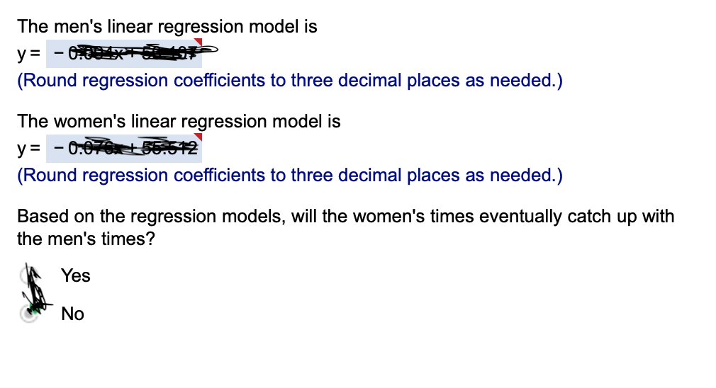 Solved Use a graphing calculator to find a linear regression | Chegg.com
