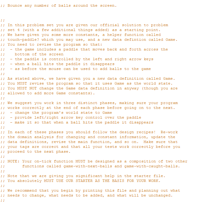 Solved ; Bounce any number of balls around the screen. ; In | Chegg.com