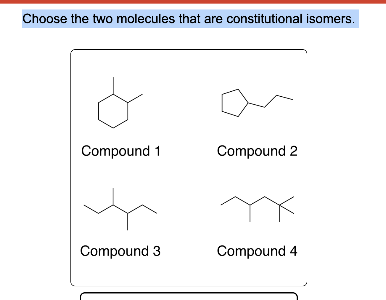 Solved Choose the two molecules that are constitutional | Chegg.com