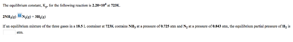 Solved At 298k The Equilibrium Constant For The Following