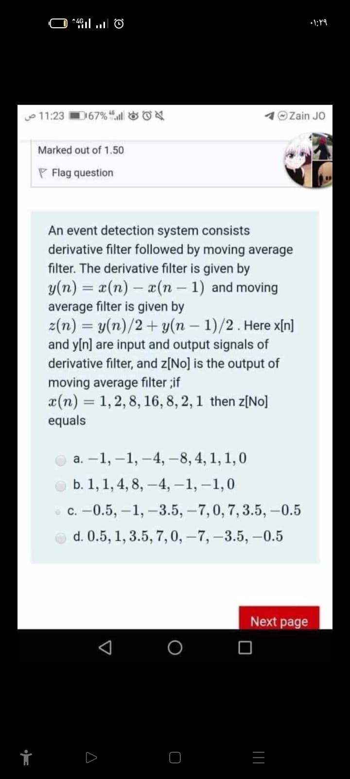 Solved An event detection system consists derivative filter | Chegg.com