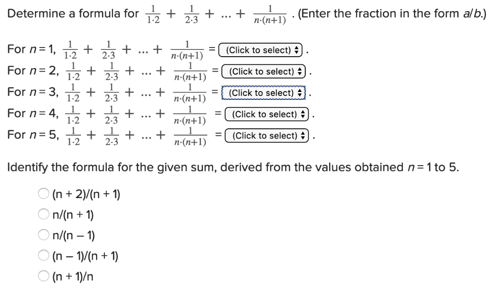 Solved . (Enter the fraction in the form alb.) Determine a | Chegg.com