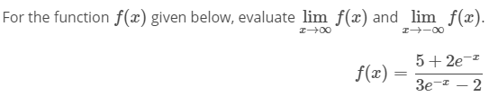 Solved For the function f(x) given below, evaluate lim f(x) | Chegg.com