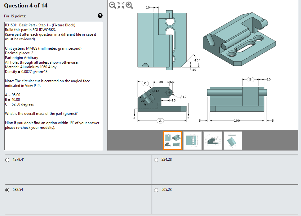 Solved B31501: Basic Part - Step 1 - (Fixture Block) Build | Chegg.com