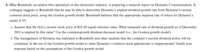 Solved Dynamic Communication balance sheetsIncome before | Chegg.com