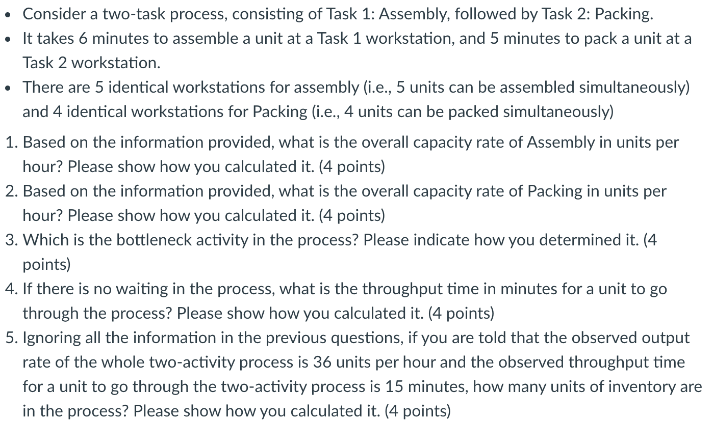 Solved • Consider a two-task process, consisting of Task 1: | Chegg.com