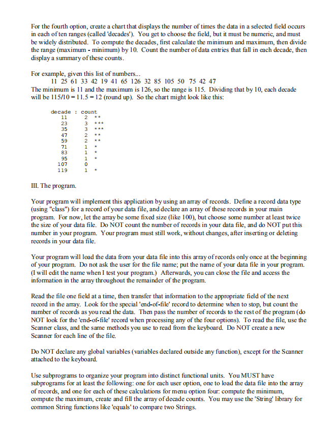 CSC100- Program #3 Sequential File Processing and | Chegg.com