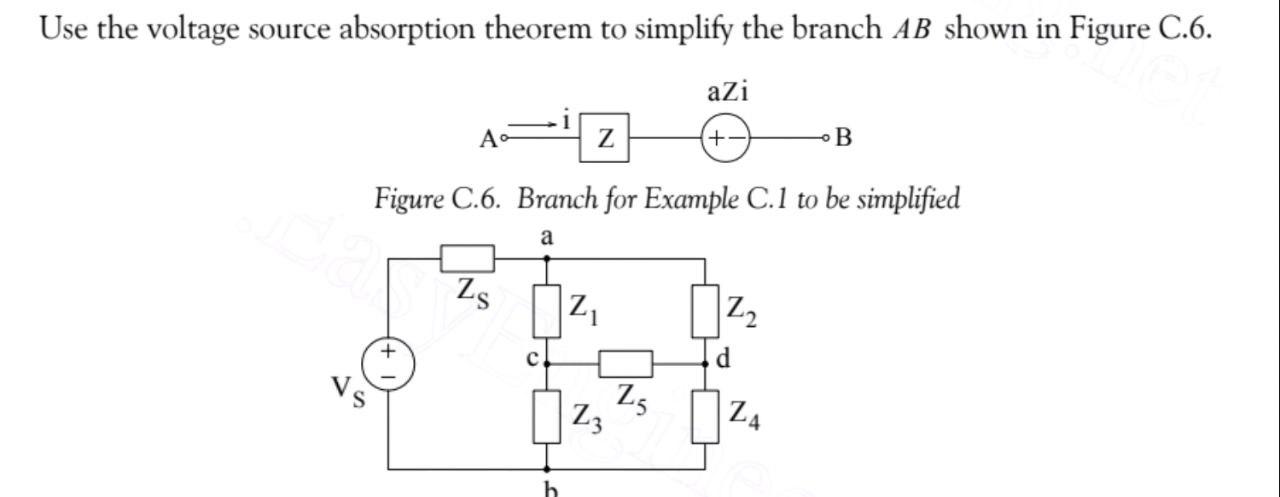 Solved Determine the above by using the the branch AB shown | Chegg.com