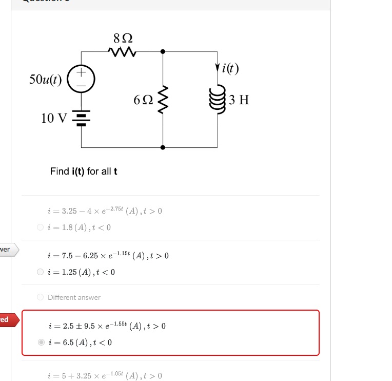 Solved Find i(t) for all t | Chegg.com
