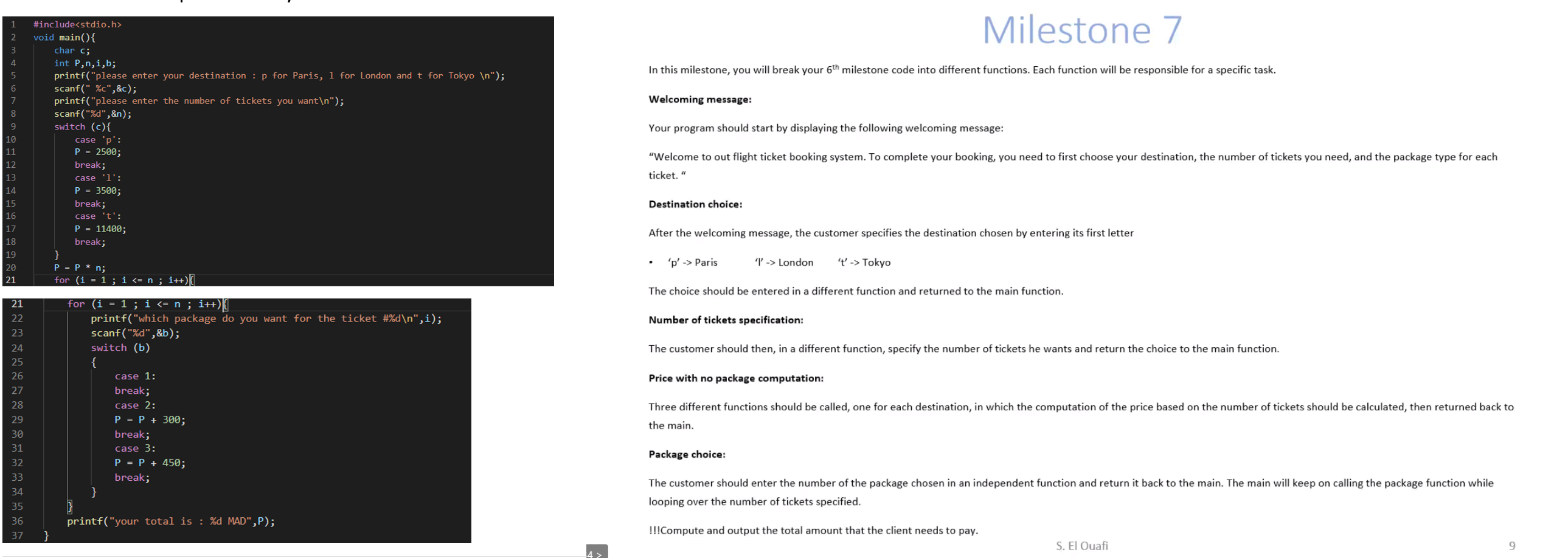 Solved 1 2 Milestone 7 3 4 In this milestone, you will break | Chegg.com