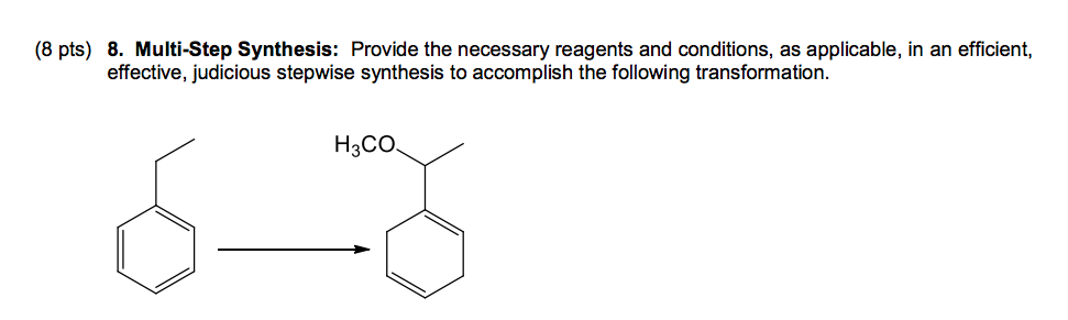 Solved Multi-Step Synthesis: Provide the necessary reagents | Chegg.com