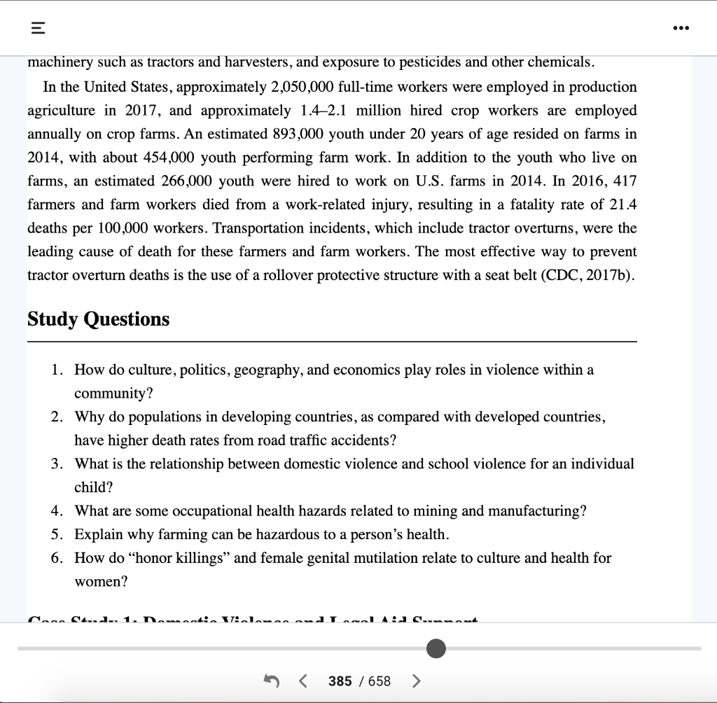 Solved machinery such as tractors and harvesters, and | Chegg.com