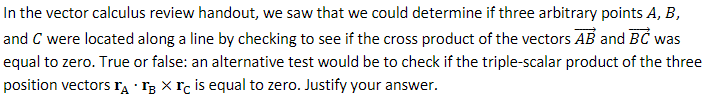 Solved In the vector calculus review handout, we saw that we | Chegg.com