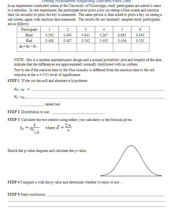 Solved In an experiment conducted online at the University | Chegg.com