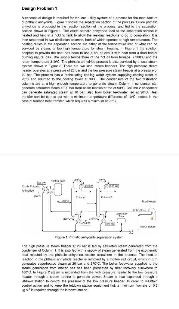 Design Problem 1 A conceptual design is required for | Chegg.com
