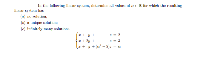 Solved This homework problem is for my linear algebra class. | Chegg.com