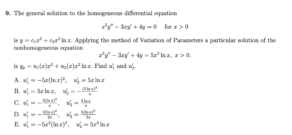 Solved 4 Find The Implicit Solution To The Initial Value 1471