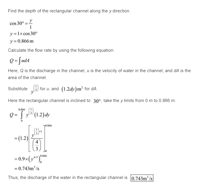 Solved 5.18 The rectangular channel shown is 1.2 m wide. | Chegg.com