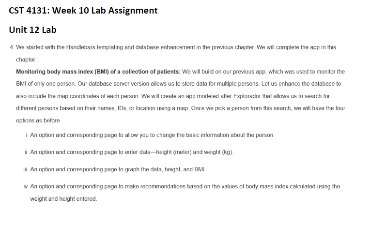 Solved Unit 12 Lab 4. We started with the Handlebars | Chegg.com