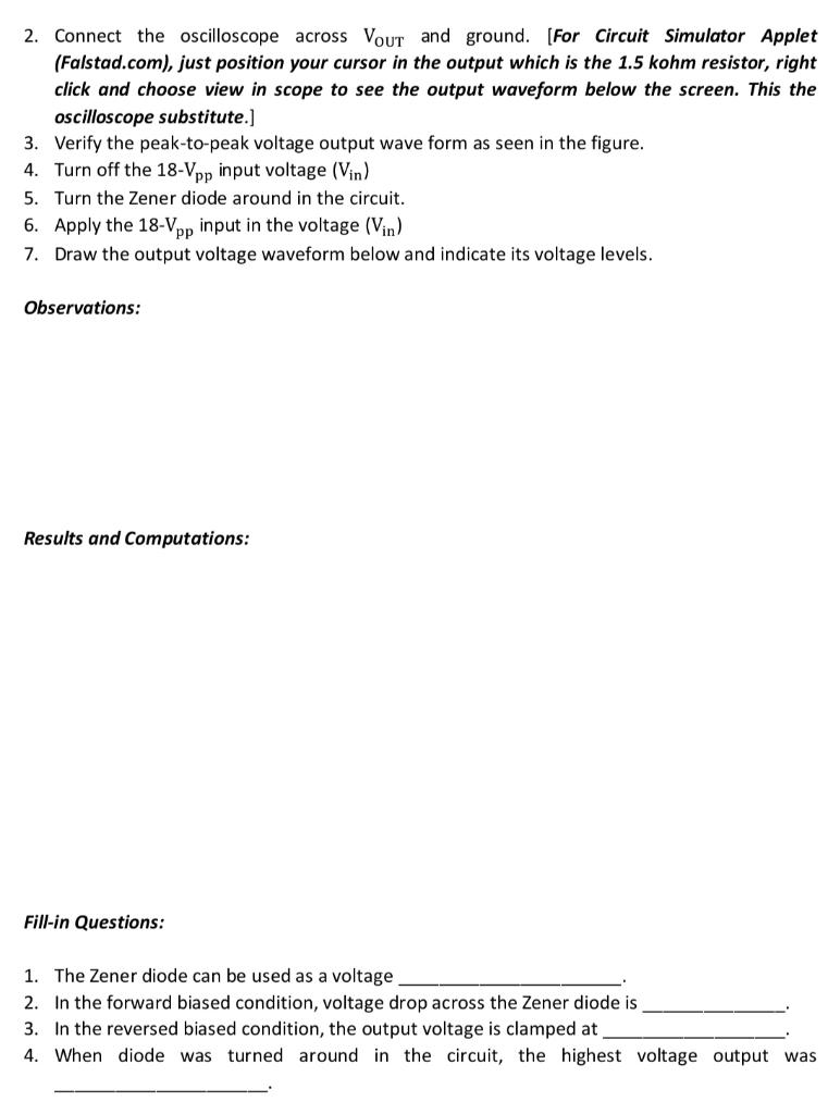 Solved Apparatus/Materials: . . 1 18-Vpp AC source or a | Chegg.com