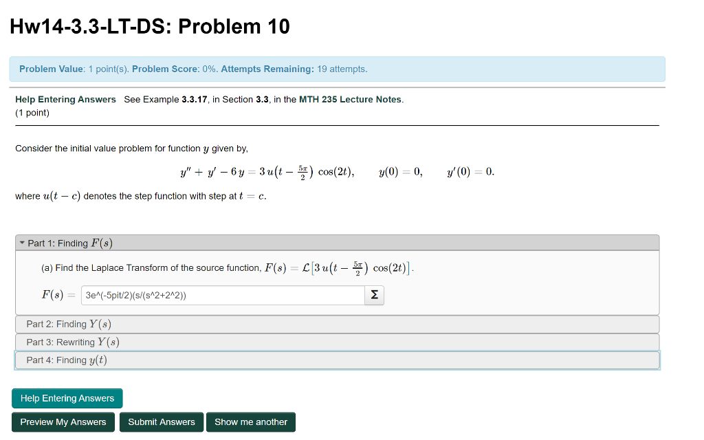 Solved Hw14-3.3-LT-DS: Problem 10 Problem Value: 1 point(s). | Chegg.com