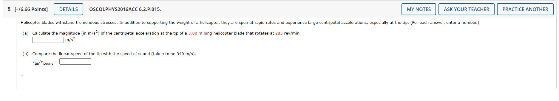 Solved (a) Calculate the magnitude (in m/s2 ) of the | Chegg.com