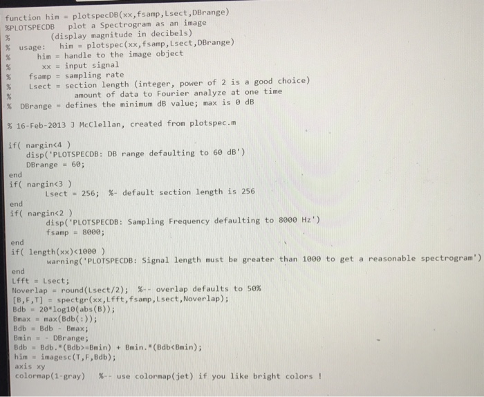 Solved MATLAB. Please answer section 3.1 ALL PARTS. show | Chegg.com