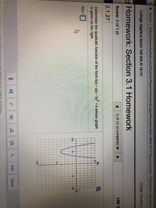Solved 486418157&questionld-1&f College Algebra Math 140 WA | Chegg.com Solved 486418157&questionld-1&f College Algebra Math 140 WA | Chegg.com