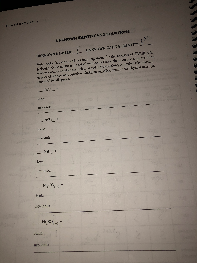 Solved LABORATORY 6 at UNKNOWN IDENTITY AND EQUATIONS 8 | Chegg.com